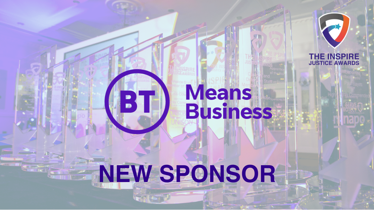 Inspire Justice Awards sponsorship | BT sponsor 2023 Awards